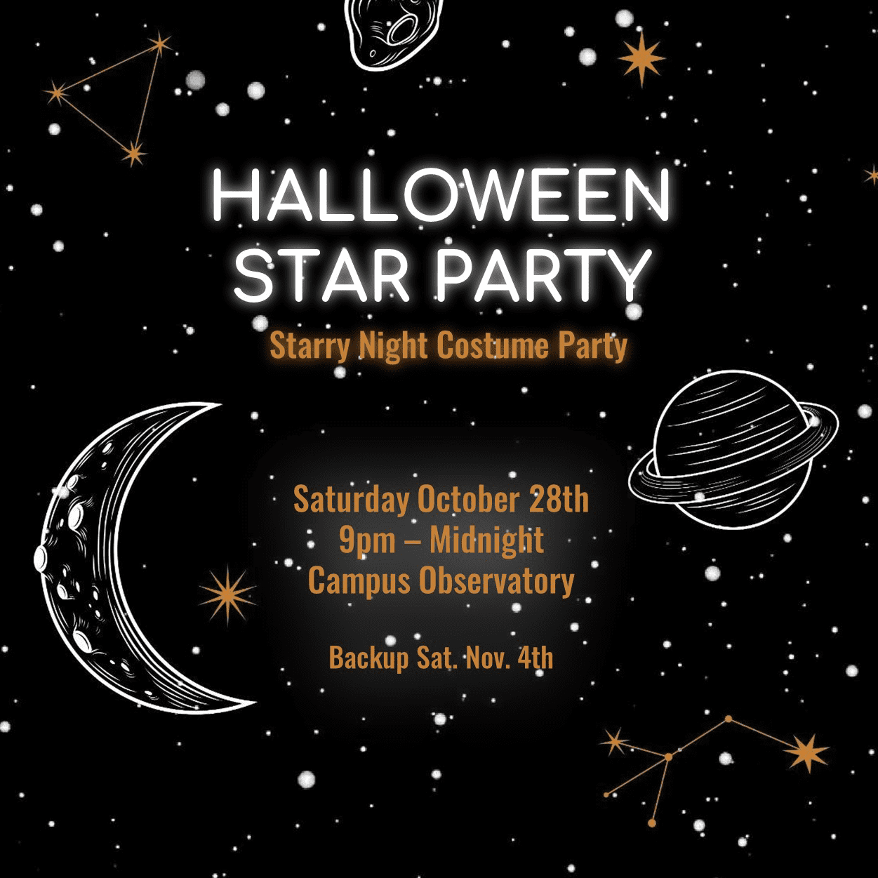 STARRY NIGHT COSTUME PARTY - Department of Physics and Optical Science